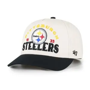 '47 47 Pittsburgh Steelers Arcitext Hitch Adjustable Cap - Natural