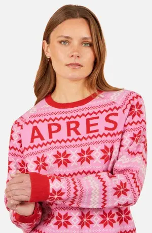 YUMI Après Intarsia Knit Jumper