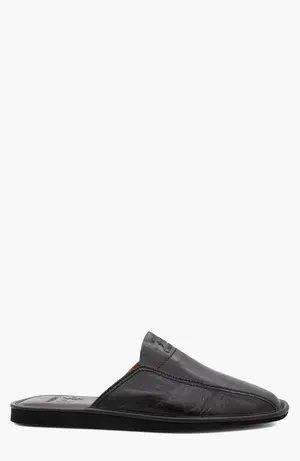 CAVALINHO Gentleman Leather House Slippers 102 - Black