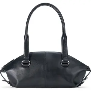 Staud Hester Mini Leather Shoulder Bag - Black