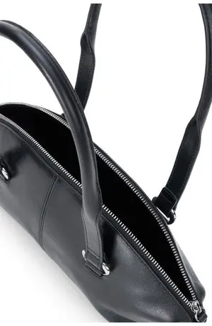 Staud Hester Mini Leather Shoulder Bag - Black