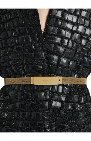 Balmain Braided Brass Belt