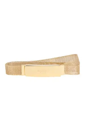 Balmain Braided Brass Belt