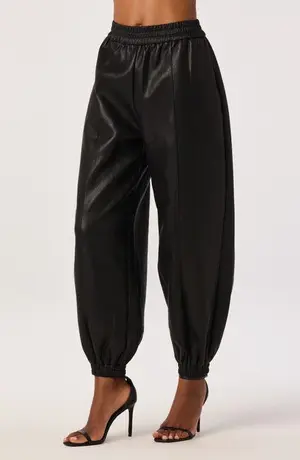 Astr The Label Adity Faux Leather Pants