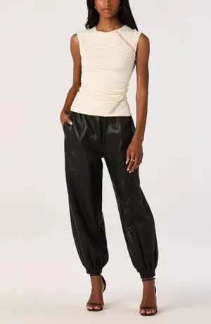 Astr The Label Adity Faux Leather Pants