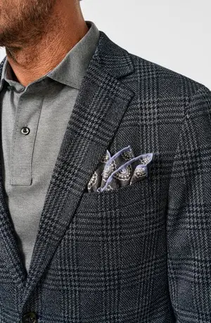 David Donahue Glen Plaid Stretch Sport Coat