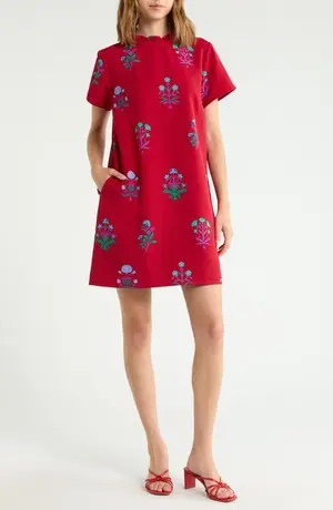 SUGARLIPS Rickie Genora Ruffle Shift Minidress