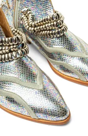 CLARA BARCELO Skill Before Strength Ankle Boots - Metallic