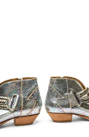 CLARA BARCELO Skill Before Strength Ankle Boots - Metallic