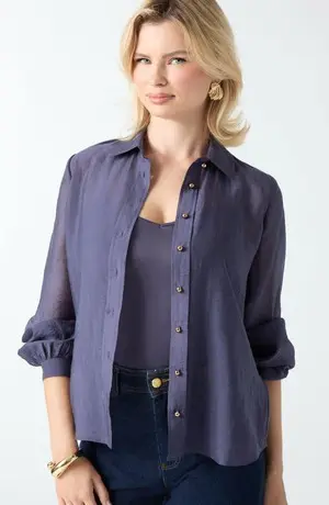MARCIANO Autumn Tencel Button-up Shirt