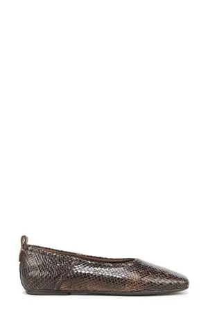 27 EDIT NATURALIZER Dream Croc Embossed Leather Flat