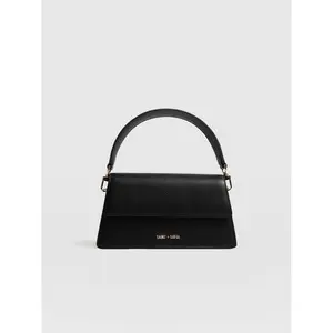 SAINT + SOFIA Lennox Half Flap Bag - Black
