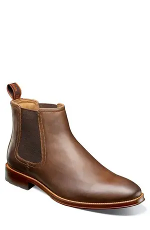 Florsheim Rucci Lugged Plain Toe Chelsea Boot - Brown
