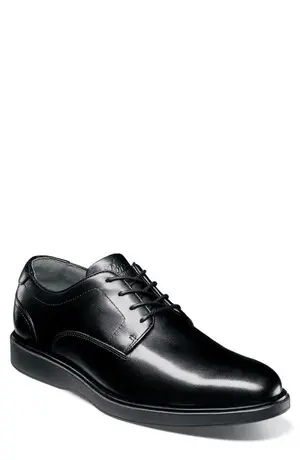 Florsheim Avenue Leather Plain Toe Oxford - Black