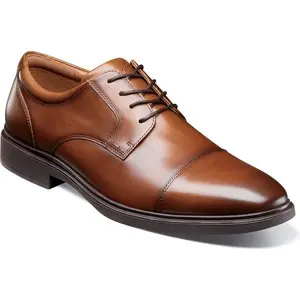 Florsheim Forecast Ii Waterproof Cap Toe Oxford - Cognac