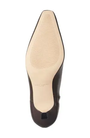 Marc Fisher Kole Leather Bootie - Dark Brown