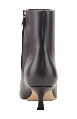 Marc Fisher Kole Leather Bootie - Dark Brown