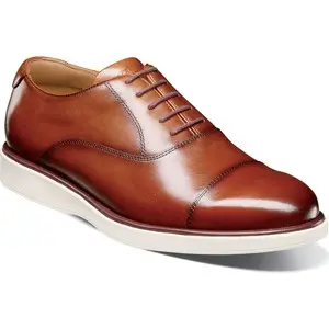 Florsheim Avenue Leather Cap Toe Oxford Cognac Multi