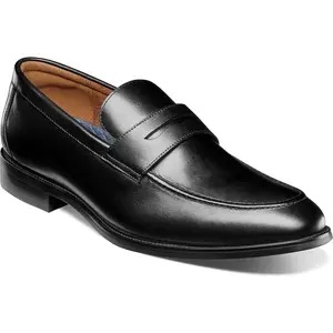 Florsheim Ruvo Moc Toe Penny Loafer - Black/black