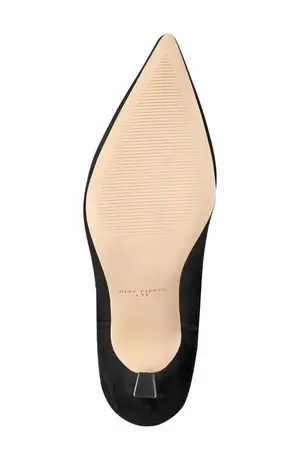 Marc Fisher Vinter Pointed Toe Knee High Boot - Black