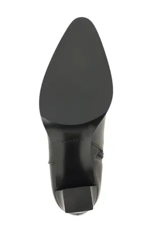 Calvin Klein Deven Leather Bootie - Black Leather