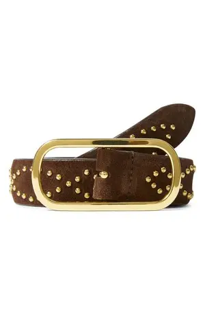 Veronica Beard Studded Leather Belt