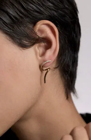 Nadri Muse Twirl Stud Earrings