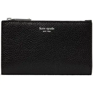 Kate Spade New York Devin Pebbled Leather Zip Pouch - Black