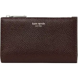 Kate Spade New York Devin Pebbled Leather Zip Pouch - Hot Fudge