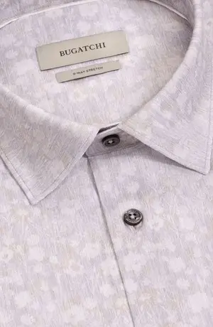 Bugatchi James Ooohcotton Long Sleeve Stretch Button Up Shirt