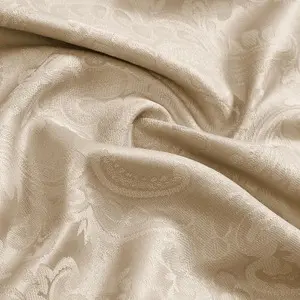 THREADMADE Caiden Elegance Damask Tablecloth - Taupe
