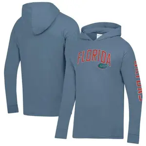COMFORTWASH Florida Gators Long Sleeve Hooded T-shirt - Blue