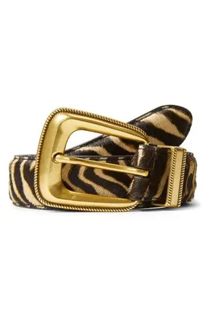 Veronica Beard Ziger Arch Calf Hair Belt