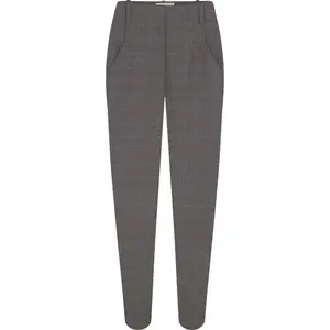 WILLIAMS ATHLETIC CLUB Kate Plaid Ankle Pants - Grey Plaid