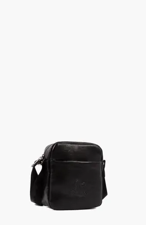 CAVALINHO Gentleman Leather Traveler Crossbody Bag 225 - Black