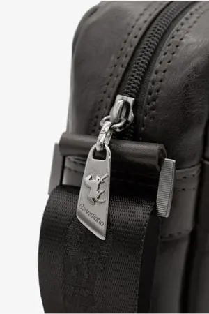CAVALINHO Gentleman Leather Traveler Crossbody Bag 225 - Black