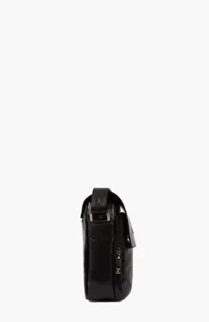 CAVALINHO Gentleman Leather Traveler Crossbody Bag 92 - Black
