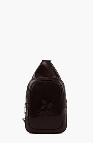CAVALINHO Leather Sling Bag - Brown