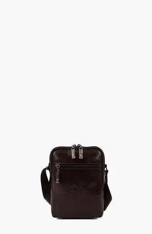 CAVALINHO Gentleman Leather Traveler Crossbody Bag 128 - Brown