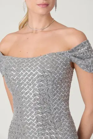 Shoshanna Sequin Embellished Wool Samantha Dress