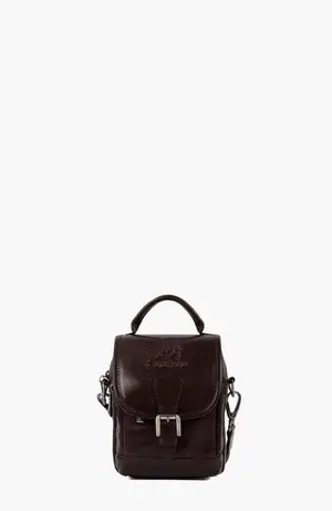 CAVALINHO Gentleman Leather Traveler Crossbody Bag 590 - Brown