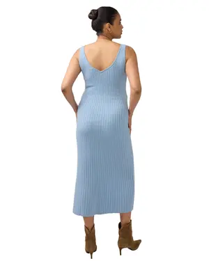 Ingrid & Isabel® Sleeveless Rib Sweater Maternity Nursing Midi Dress