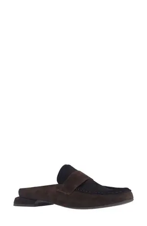 L'AMOUR DES PIEDS Tynessa Flat Mule Chocolate