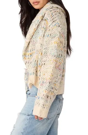 Steve Madden Enid Marled Shawl Collar Cardigan