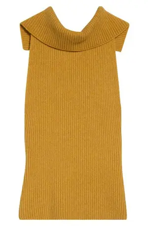 Ossou Isla Wool Ribbed Turtleneck Tank