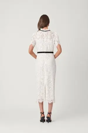 Shoshanna Velvet Corded Lace Elyse Dress