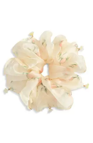 L. Erickson Lune Charm Watercolor Scrunchie