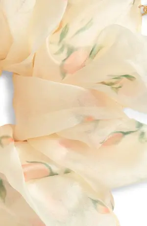L. Erickson Lune Charm Watercolor Scrunchie