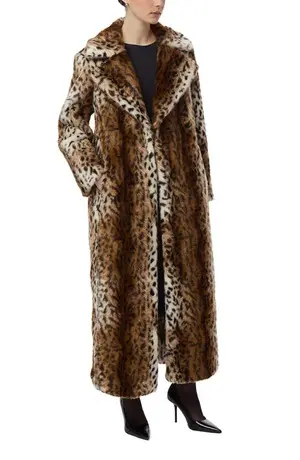 Apparis Gabrielle Faux Fur Maxi Coat