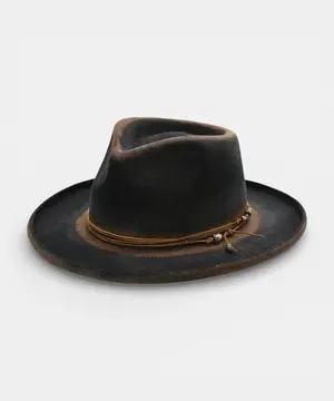 PETER GRIMM Eden Wool Felt Fedora - Black